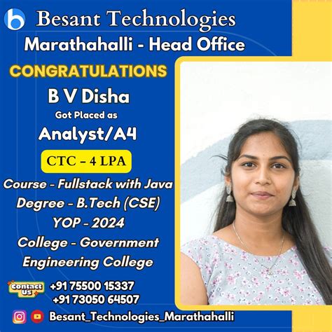 besant technologies marathahalli on linkedin fullstackjava python java sql aws linux