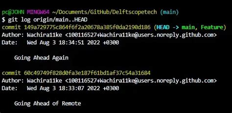 How To List Commits Not Pushed To The Remote Repository In Git Delft