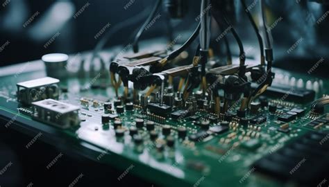 Premium Ai Image Complexity Of Computer Chip Circuit Board In