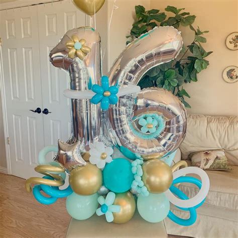 Sweet Sixteen Balloons Decoration Ideas