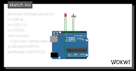 led switch wokwi esp32 stm32 arduino simulator