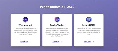 [bug] what makes a pwa section should point to our docs · issue 3906 · pwa builder pwabuilder