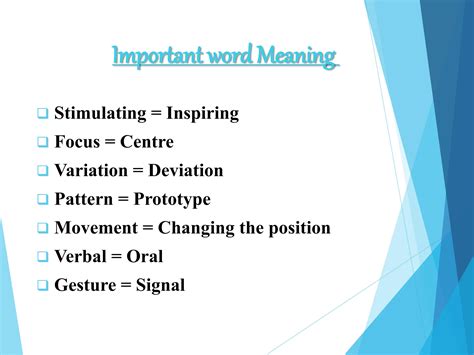 Stimulus Variation Skill Micro Teaching Skillpptx