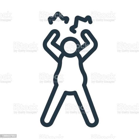 자극 인간의 얇은 선 아이콘 감정 개념 고립 된 윤곽 기호에서 인간 의료 선형 아이콘 웹 디자인 및 앱에 대한 벡터 그림 기호 요소입니다 개념에 대한 스톡 벡터 아트 및