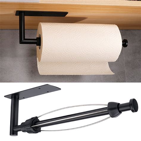 Bobasndm Paper Towel Holder Under Cabinet Brushed Nickel Wall Mount Paper Towel Holders Under