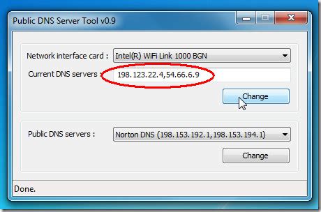 Change Public DNS Server Address From Windows 7 Desktop
