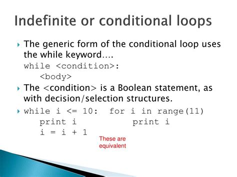 ppt loop iteration structures and booleans powerpoint presentation id