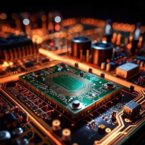 computer circuit board intricate electronic technology for cpu