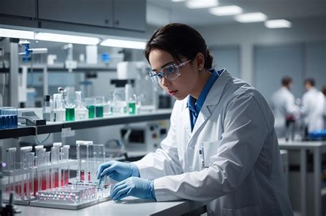 Premium AI Image Biochemistry Lab Exploration