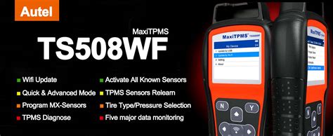 Autel Tpms Programming Tool Ts508wf Tpms Sensor Programmer