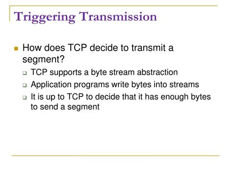 Ppt Chapter 5 Tcp Sequence Numbers And Tcp Transmission Control