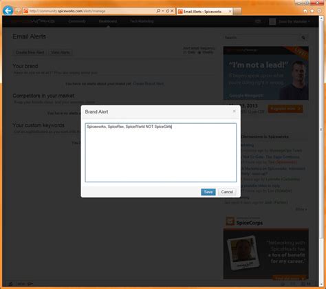 How To Set Up Your Spiceworks Community Alerts Partners Spiceworks