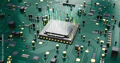 Cpu Processor Motherboard Technology Background Processing Ai Data Computer And Technology