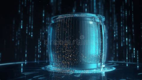 Big Data Concept Digital Data Flow Transferring High Quality Image Generative Ai Stock