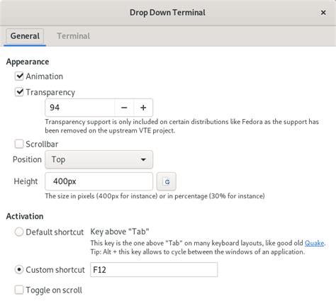 use a drop down terminal for fast commands in fedora fedora magazine