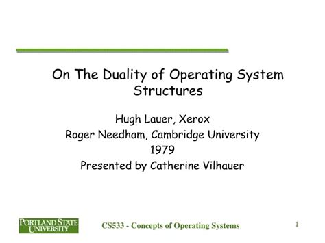 Ppt On The Duality Of Operating System Structures Powerpoint Presentation Id9432719