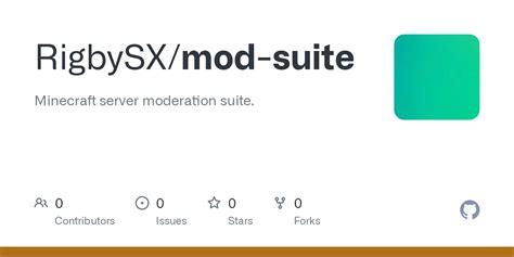 Github Rigbysxmod Suite Minecraft Server Moderation Suite