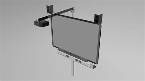 Projector Screen Free 3d Model C4d Obj Free3d