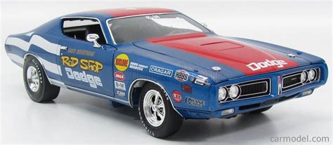 Autoworld Aw224 06 Scale 1 18 Dodge Charger Super Bee N 0 Racing 1971