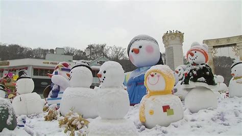 사회 한파에도 즐기는 나들이놀이공원은 눈사람 세상 Ytn