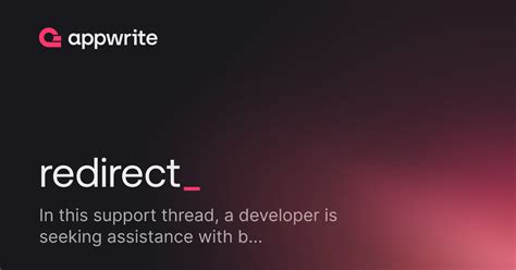 Redirect Threads Appwrite