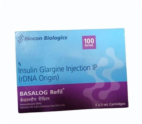 100 Iu Ml Basalog Refil Insulin Glargine Injection At ₹ 488 Piece इंसुलिन इंजेक्शन In