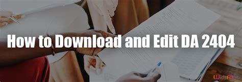 Da 2404 Form To Download And Edit Widsmob Pdf Template