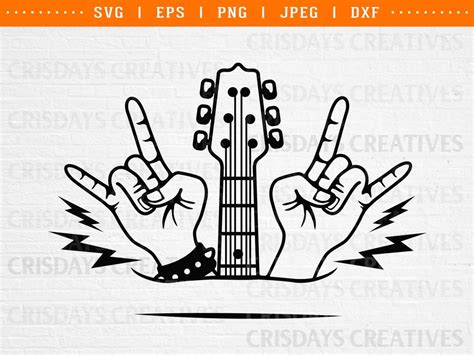 Rock And Roll Svg Rock N Roll Svg Rock And Roll Music Svg Rock Hand