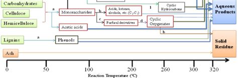 Hydrothermal Reaction Path Of Raw Material Components A Hydrolysis