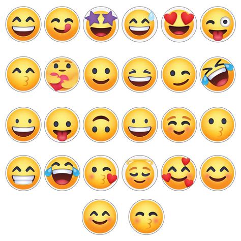 Buy FestikoEmoji Emoticon Stickers 26 Pieces 2 5 Inches Round 26