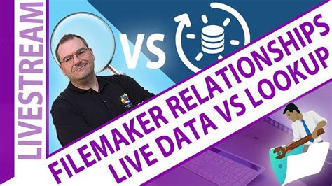 Filemaker Relationships Live Data Vs Lookups Youtube