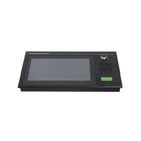 Ip Sip Control Station With Touch Screen Sip Network Pa System Paging Microphone With Intercom