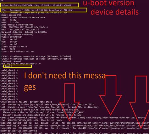 Solved How To Disable Messages From Imx7d Pico Accessed Through Serial