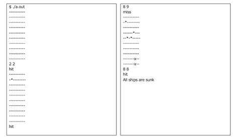 Solved Make A C Program Of The Simple Battleship Game