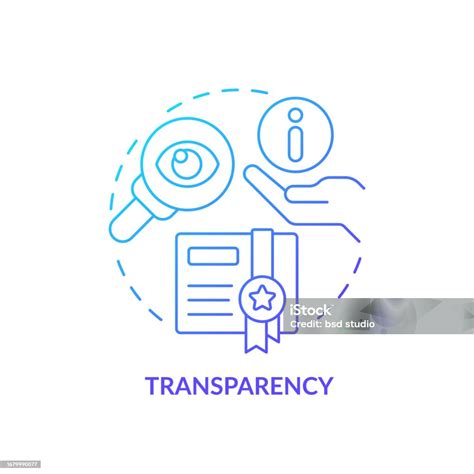 2d Thin Line Gradient Icon Transparency Concept Stock Illustration Download Image Now