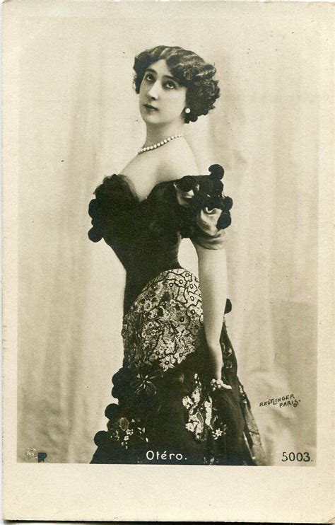 Vintage French Rppc Postcard Actress Stage Star Miss Otero Reutlinger