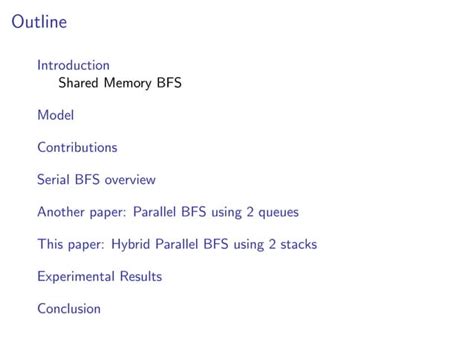 Parallel Bfs Using 2 Stacks Ppt