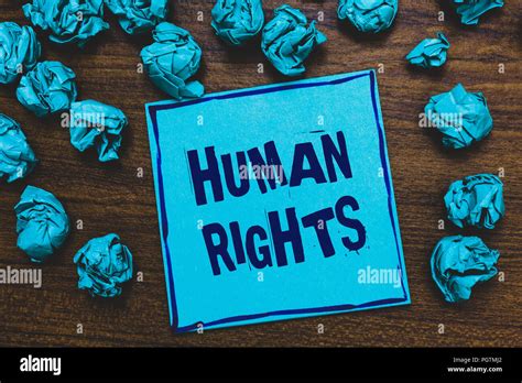 Word Writing Text Human Rights Business Concept For Moral Principles