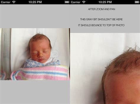 Ios Uiimageview Inside Uiscrollview Pans Too Far Stack Overflow