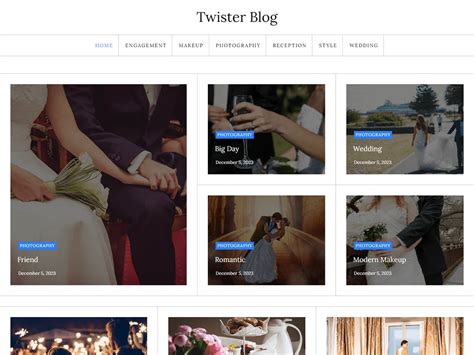 Twister Blog Simplistic And Responsive Wordpress Theme