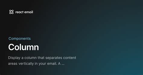 Column React Email