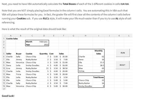 Solved Next You Need To Have VBA Automatically Calculate Chegg