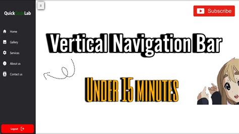 How To Create A Simple Side Navigation Bar Using Html And Css For