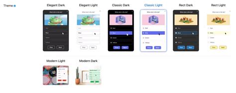 Styles Settings Quiz Maker