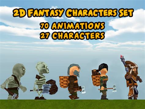 2d Fantasy Characters Bundle 2d Characters Unity Asset Store