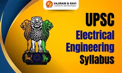 UPSC Electrical Engineering Syllabus 2025 Download Optional PDF