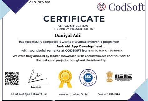 Daniyal Adil On Linkedin Android Codsoft Internship