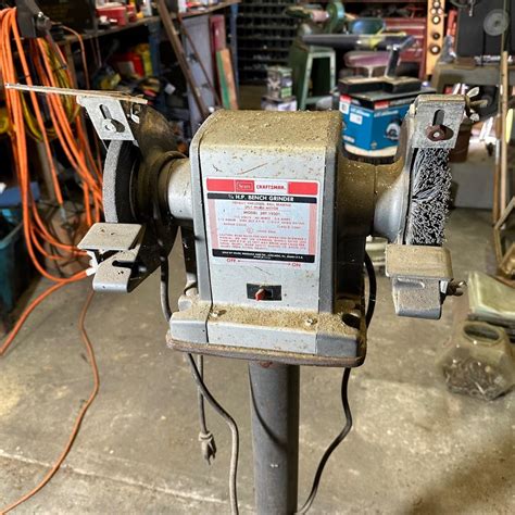Lot 202g Craftsman Â¼ Hp Bench Grinder Model 397 19301