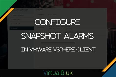 How To Setup Snapshot Alarms In Vsphere Client Cahit Yolacan