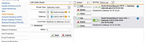 Static Routes Not Applying Network Protection Firewall NAT QoS IPS UTM Firewall